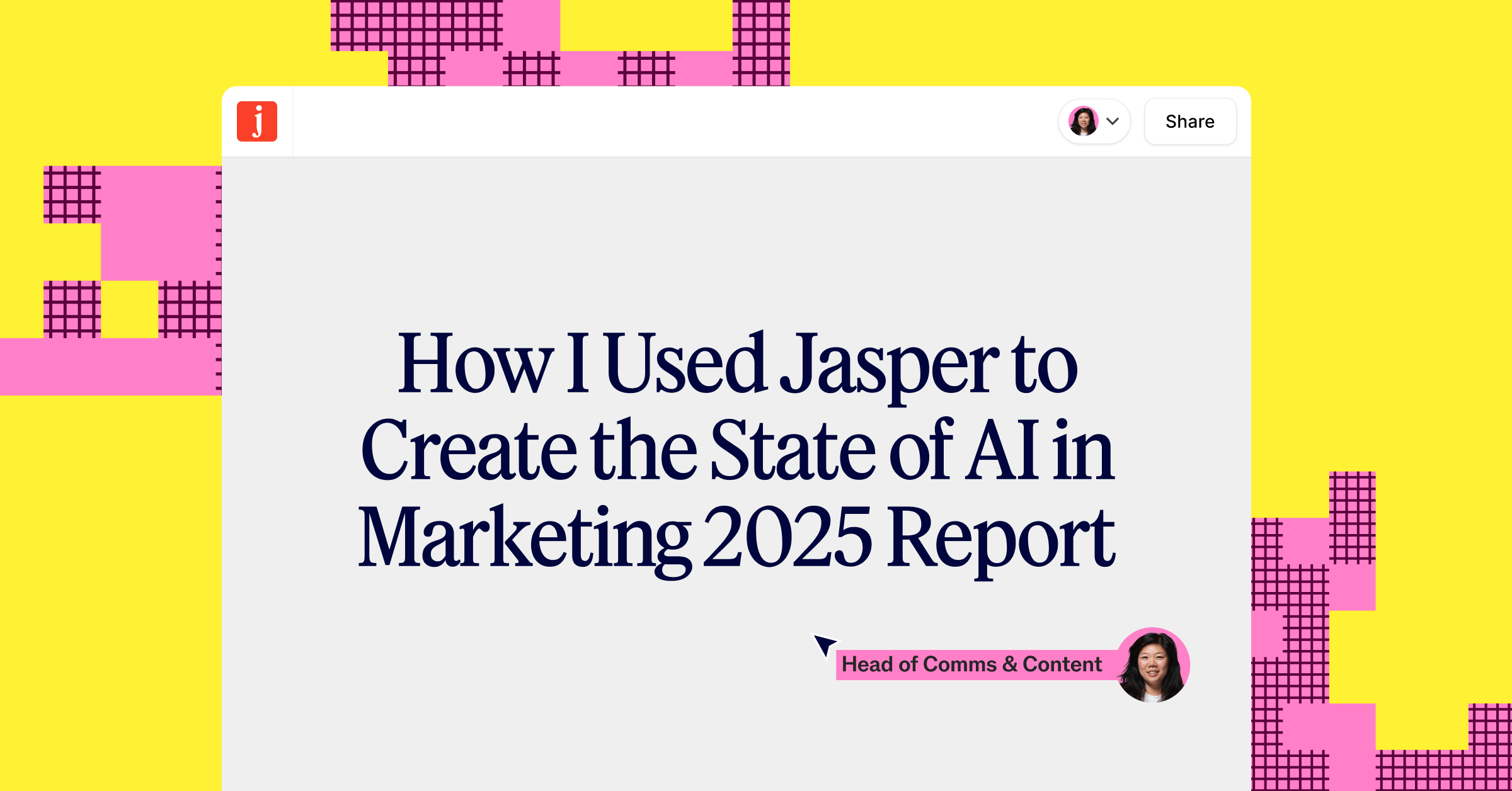 How I Used Jasper to Create the State of AI in Marketing 2025 Report | The Jasper Blog